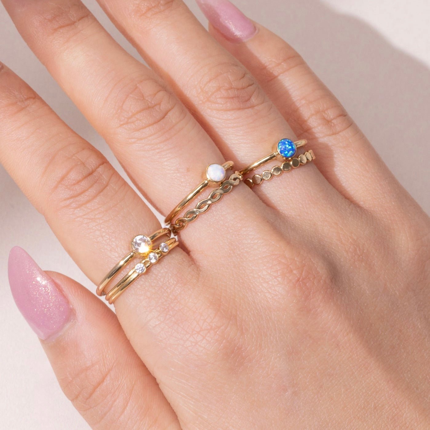 Rhea Gold Weave Ring | The Essential Jewels